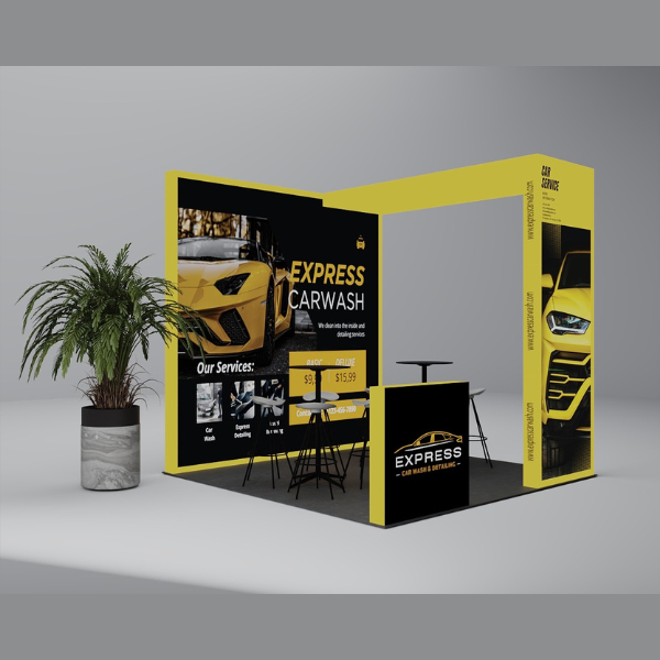 10 Ft Trade Show Booth Model 1 Standard - ProBooth Solutions Canada
